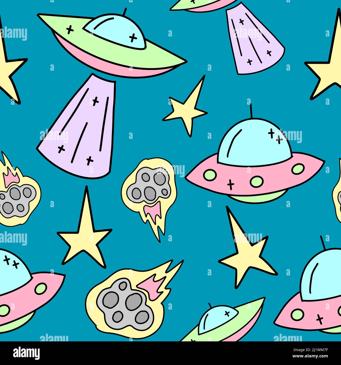 Ufo pattern hi-res stock photography and images - Alamy