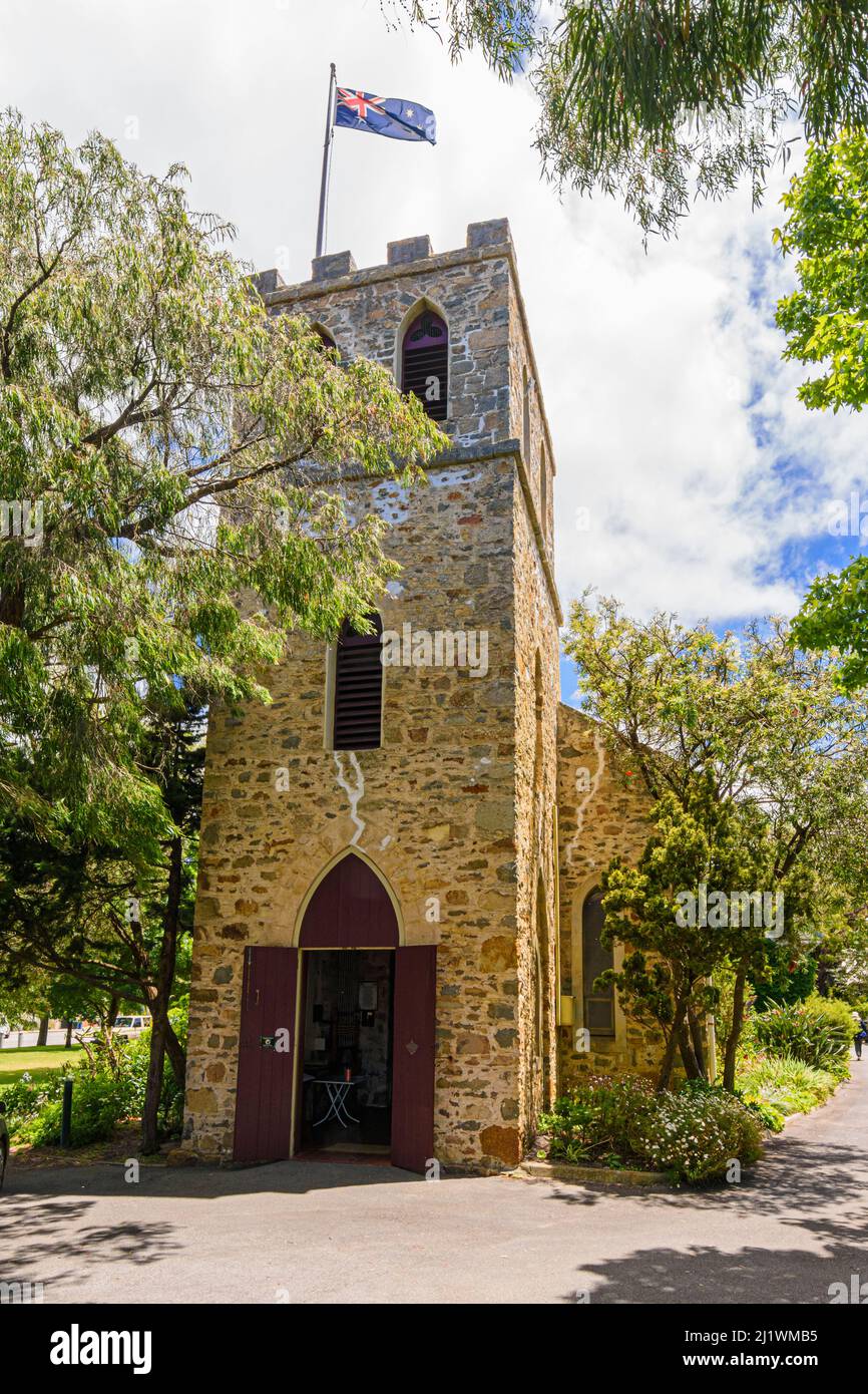 The old Colonial Gothic Anglican Church of Saint John the Evangelist ...