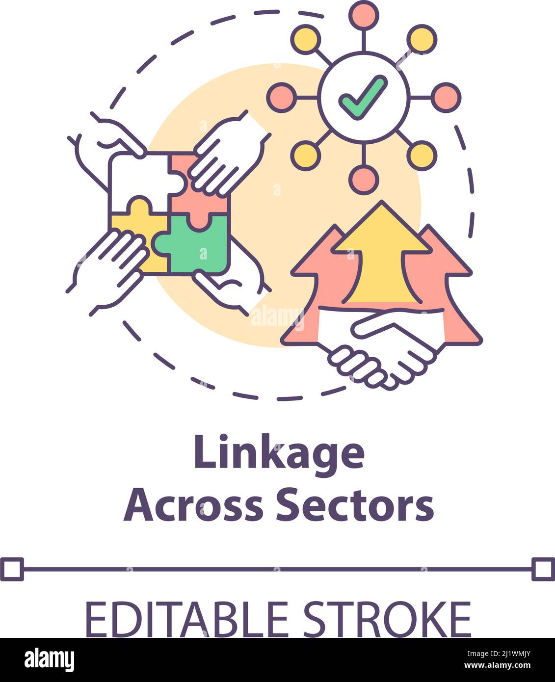Linkage across sectors concept icon Stock Vector Image & Art - Alamy Linkage across sectors concept icon Stock Vector Image & Art - Alamy