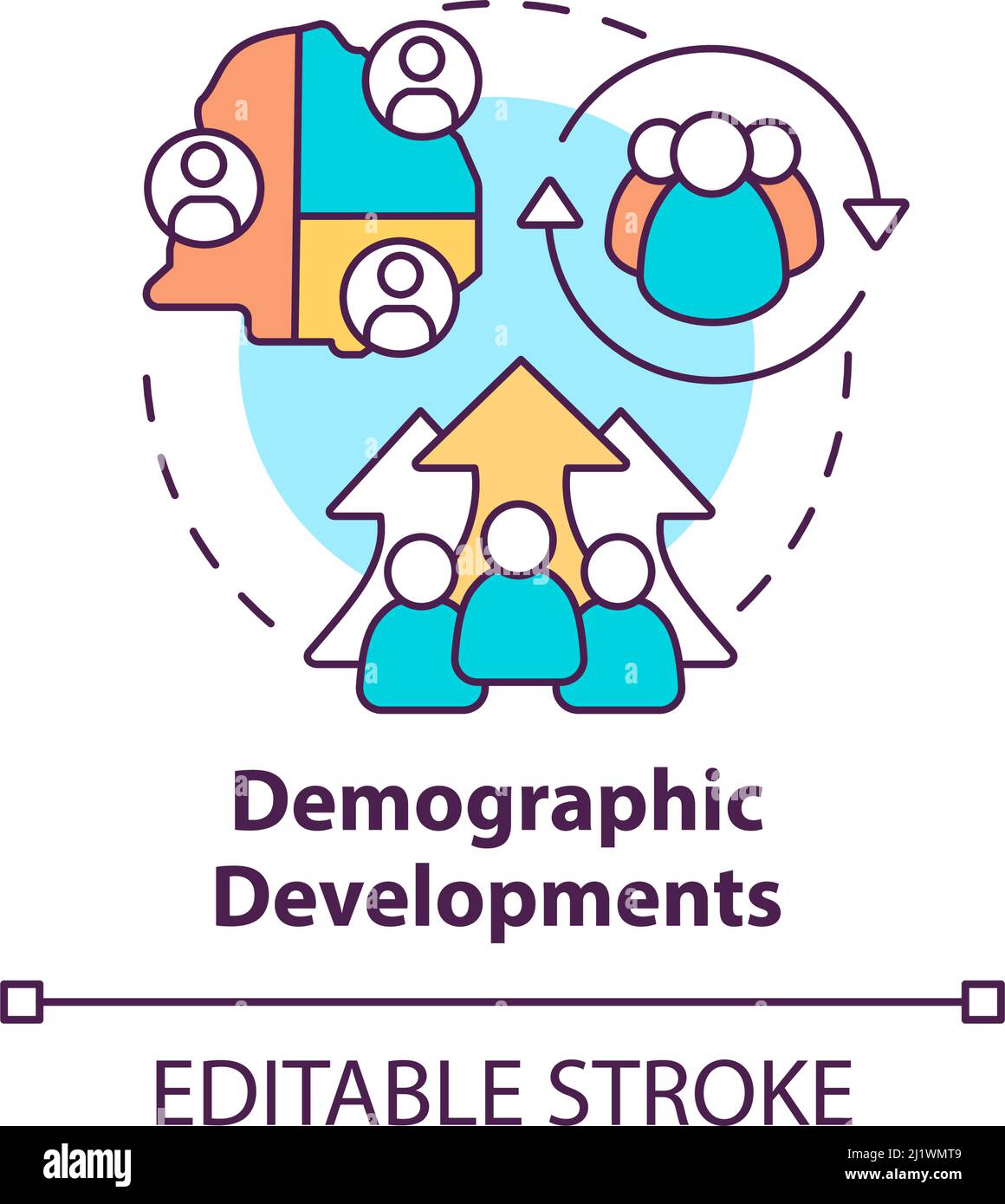Human demographic population infographic hi-res stock photography and ...