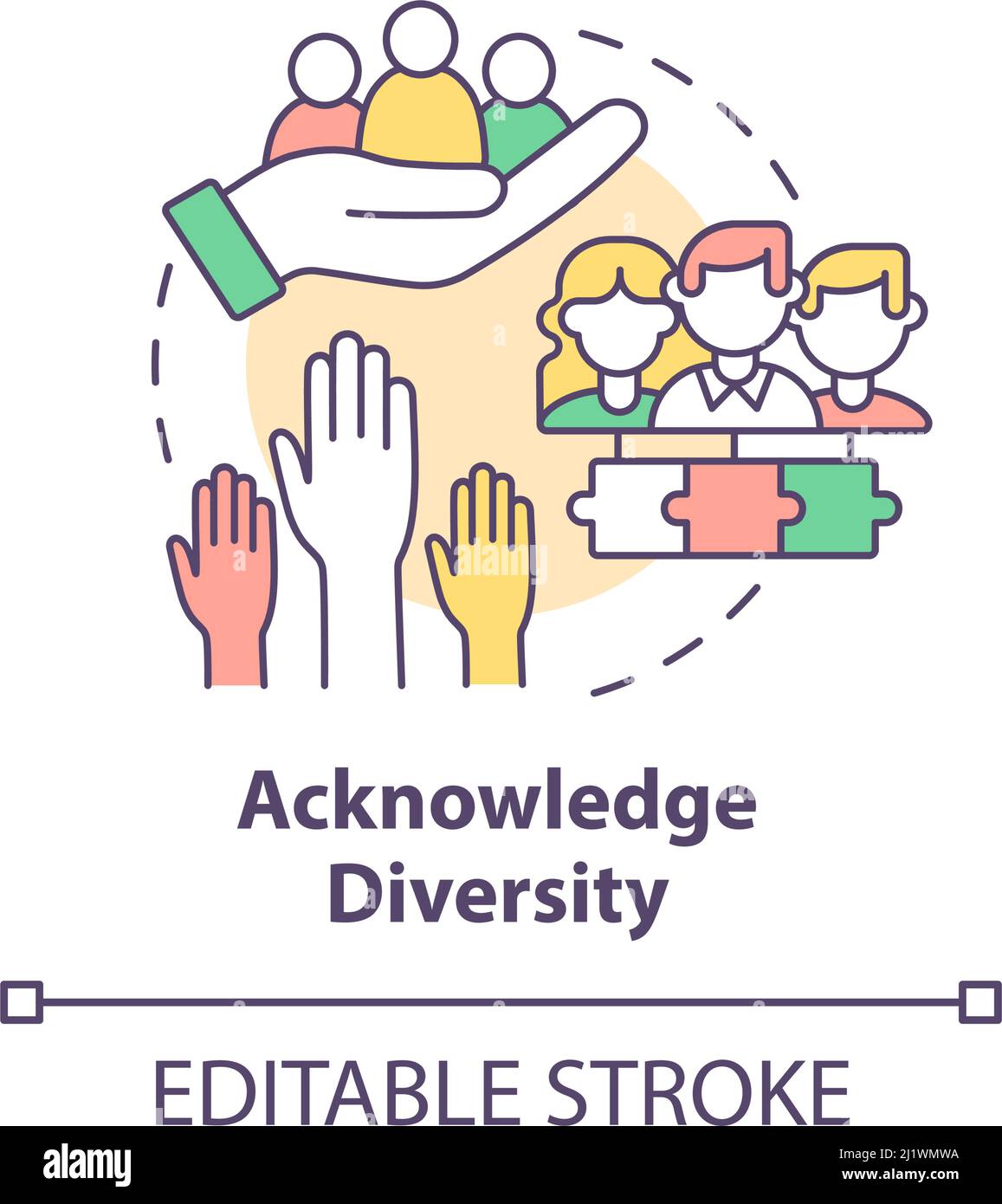 Acknowledge diversity concept icon Stock Vector Image & Art - Alamy Acknowledge diversity concept icon Stock Vector Image & Art - Alamy