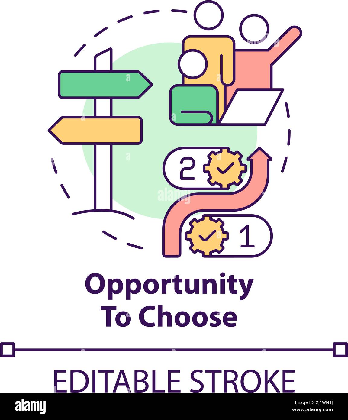 Opportunity to choose concept icon Stock Vector Image & Art - Alamy