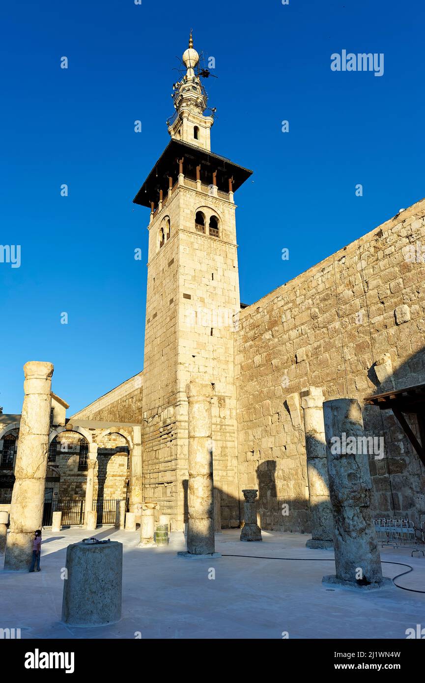 Syria. Damascus. The Umayyad Mosque (Great Mosque of Damascus Stock ...