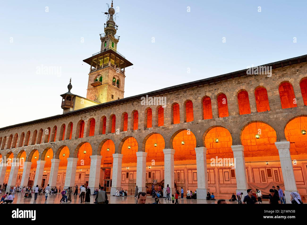 Syria. Damascus. The Umayyad Mosque (Great Mosque of Damascus Stock ...