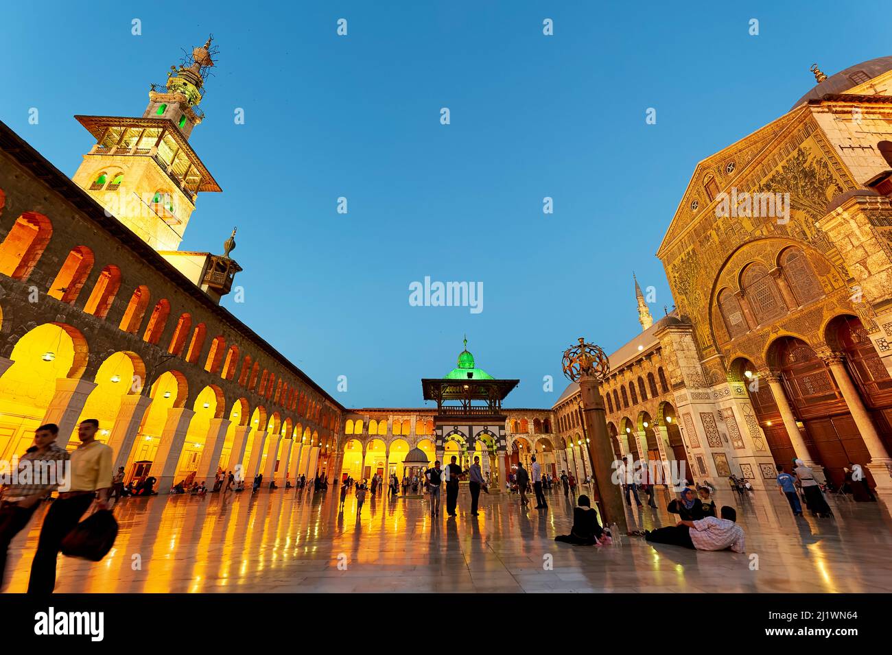 Syria. Damascus. The Umayyad Mosque (Great Mosque of Damascus Stock ...