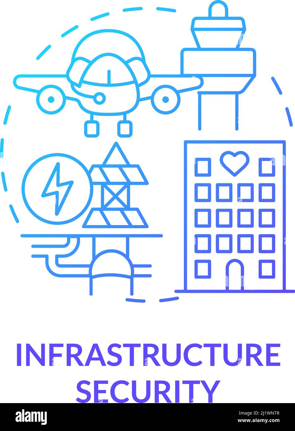 Infrastructure security blue gradient concept icon Stock Vector Image ... Infrastructure security blue gradient concept icon Stock Vector Image ...