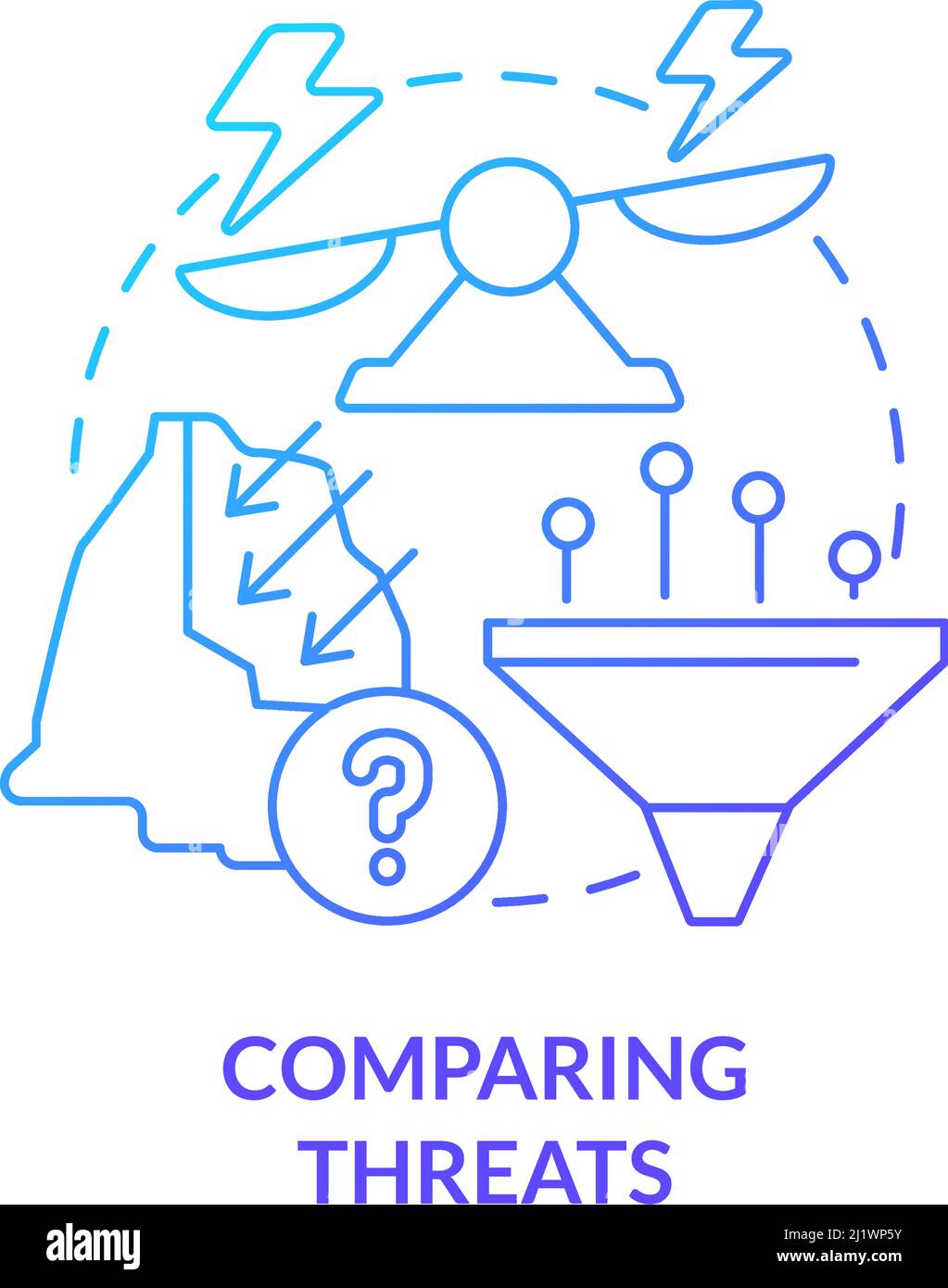 Comparing threats blue gradient concept icon Stock Vector Image & Art ... Comparing threats blue gradient concept icon Stock Vector Image & Art ...