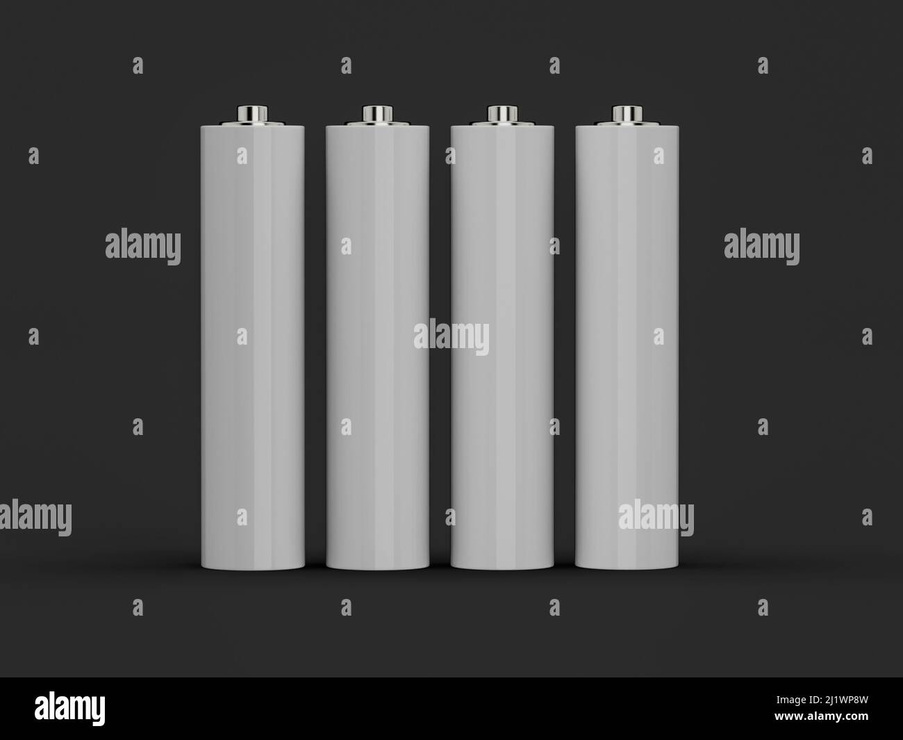 A 3d illustration of AA size battery isolated on black background Stock ...