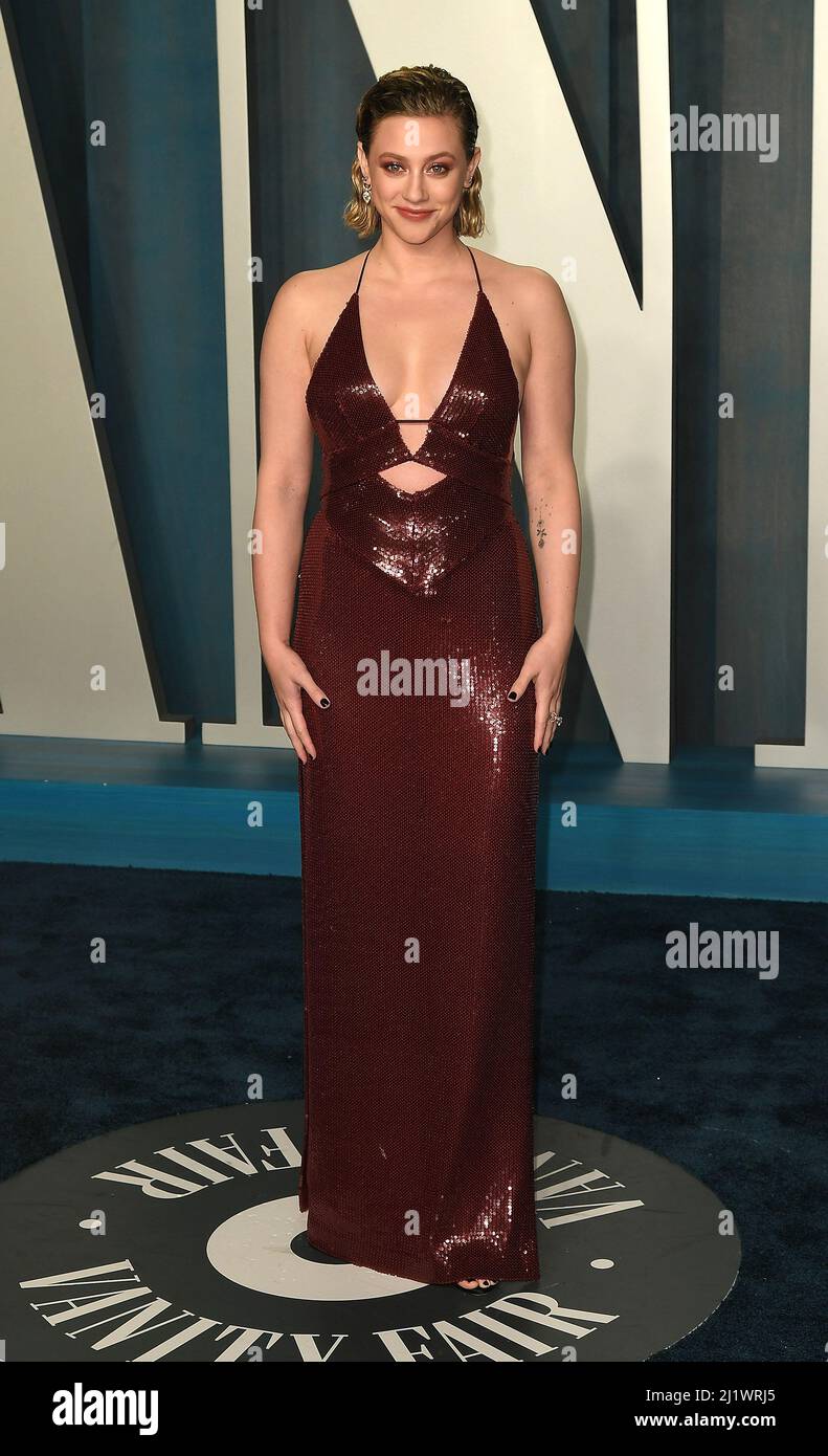 Beverly Hills, USA. 27th Mar, 2022. Lili Reinhart attends the 2022 Vanity Fair Oscar Party at ...