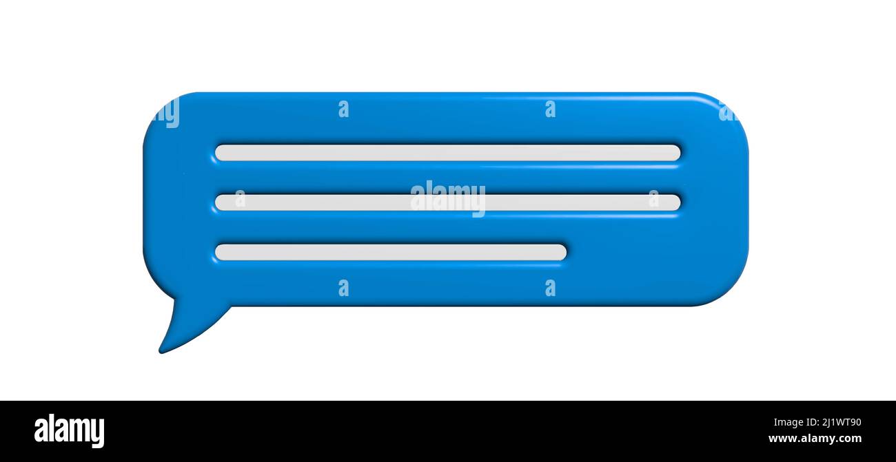 Chat bubble 3d Stock Vector Images - Alamy