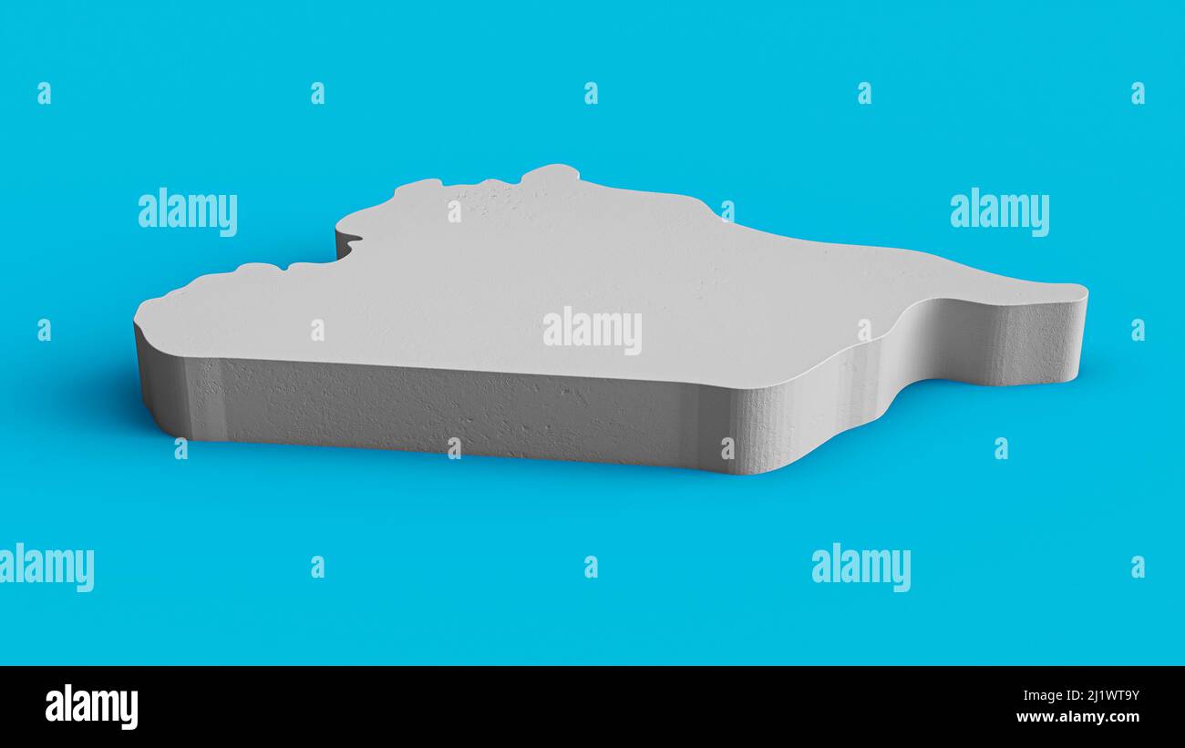 Syria topographic map 3d hi-res stock photography and images - Alamy