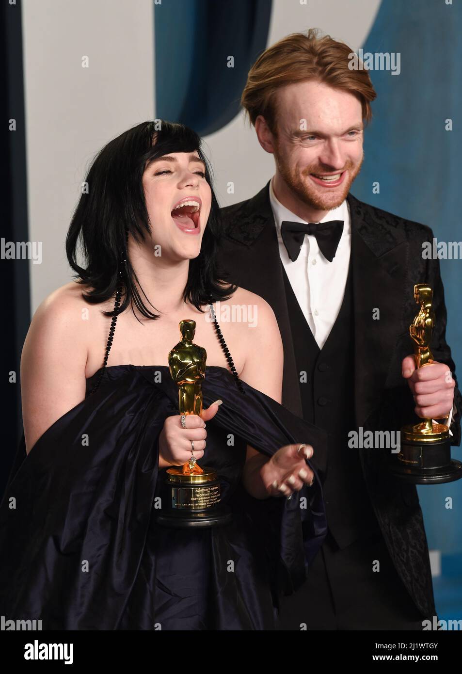 March 27th, 2022, Los Angeles, USA. Billie Eilish and Finneas O'Connell ...