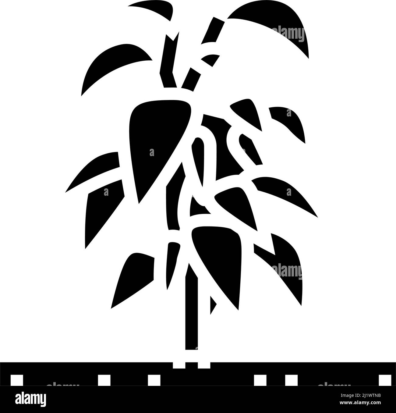 plant chili pepper glyph icon vector illustration Stock Vector Image ...