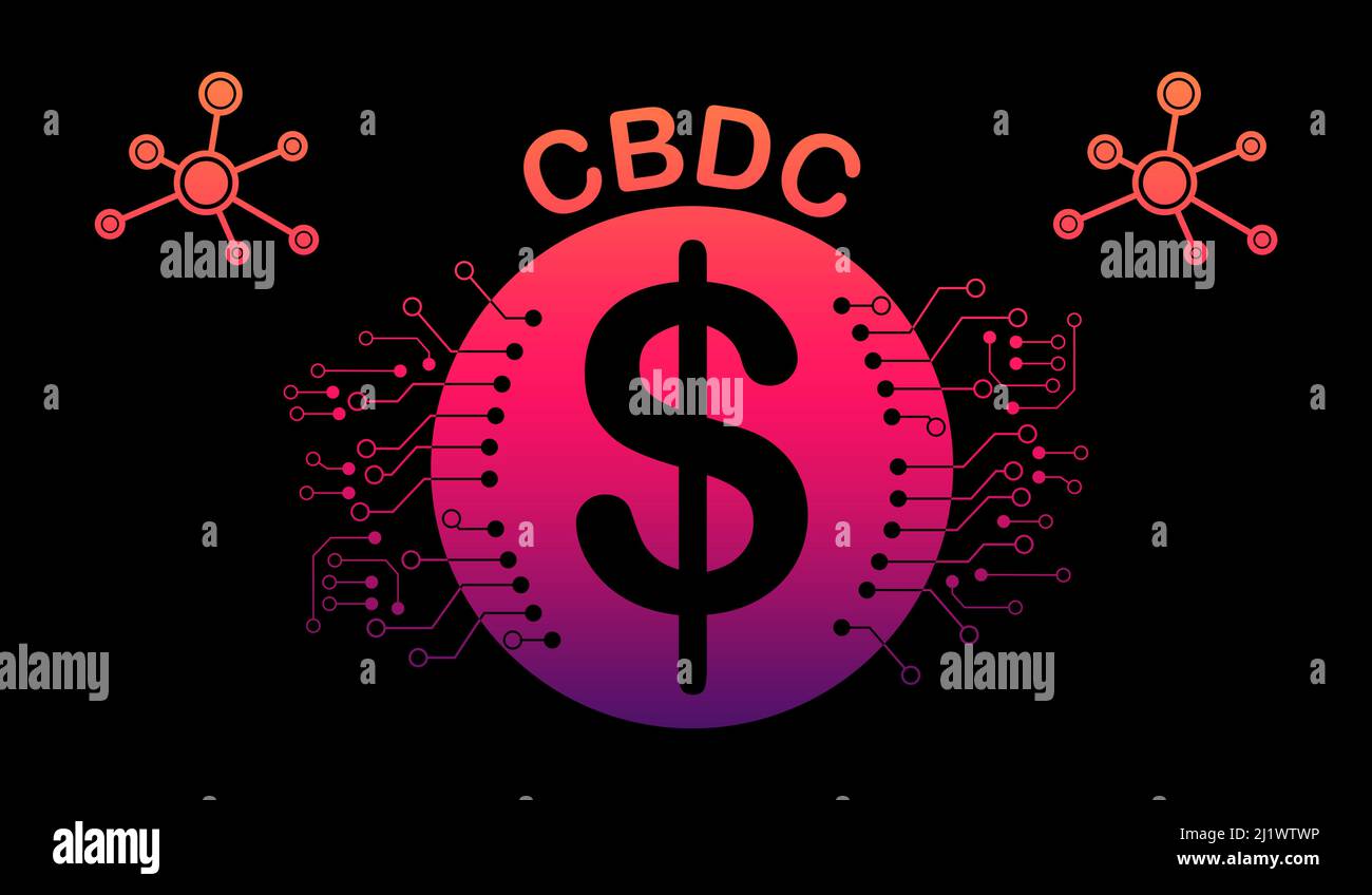 Illustration of a cbdc concept Stock Photo - Alamy