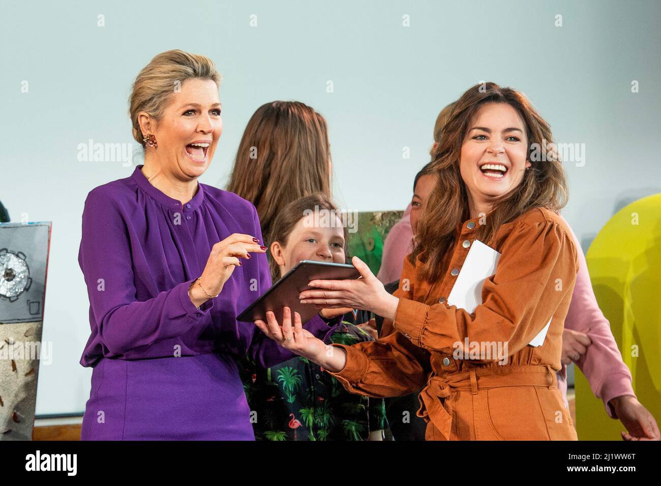 Rotterdam, Netherlands . 28th Mar, 2022. Queen Maxima of The Netherlands at the Kunsthal in ...