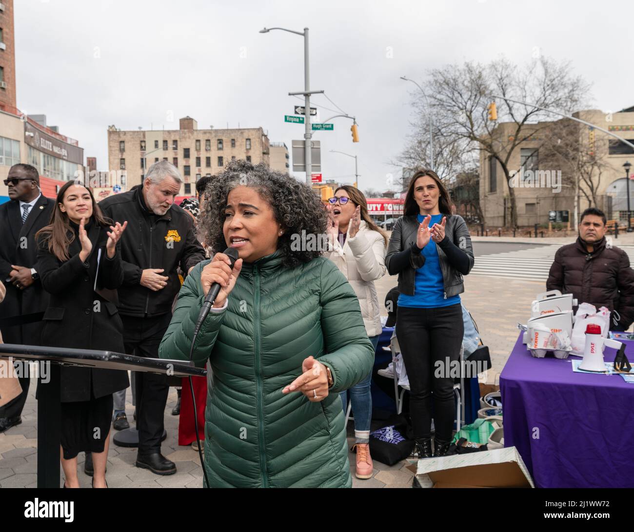Bronx, USA. 27th Mar, 2022. Assembly Member Karines Reyes joined ...