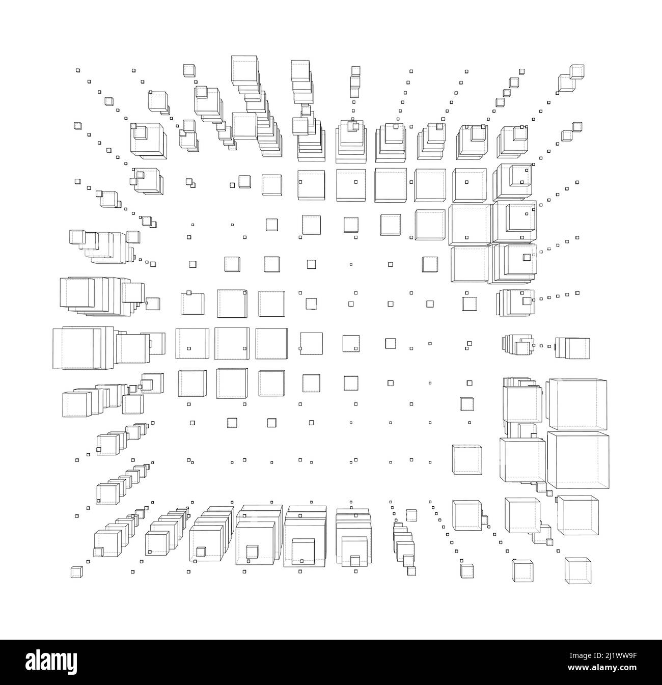 Vector abstract boxes background Stock Vector Image & Art - Alamy