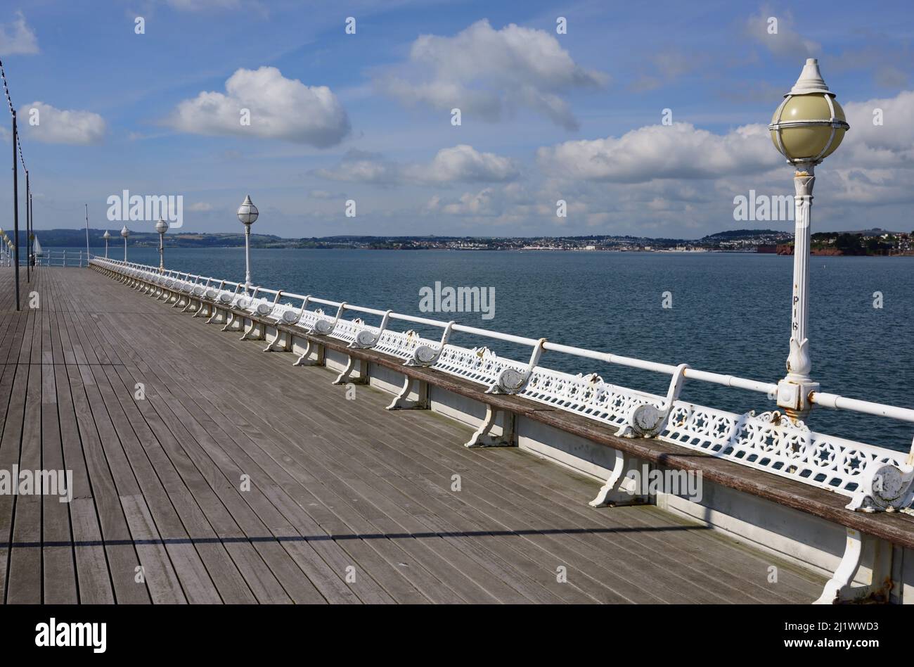 Princess pier, Torquay, South Devon, part of the harbour wall Stock ...