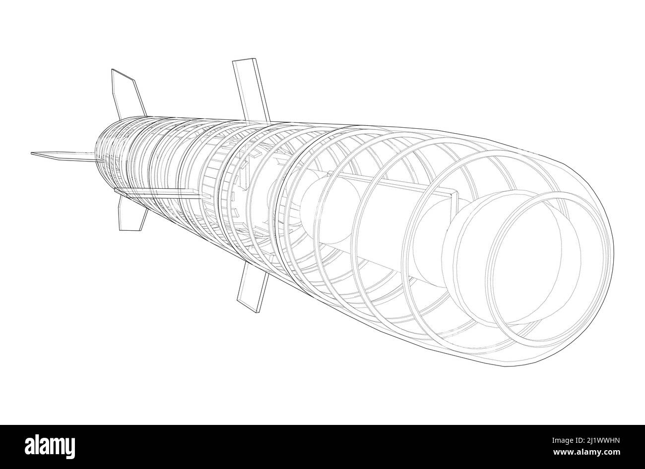 Rocket engine frame Stock Vector Images - Alamy