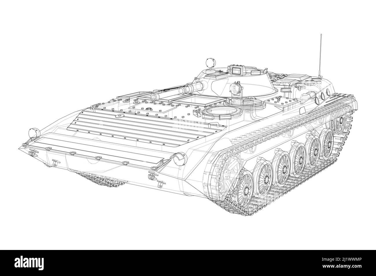Infantry fighting vehicle. Vector Stock Vector Image & Art - Alamy