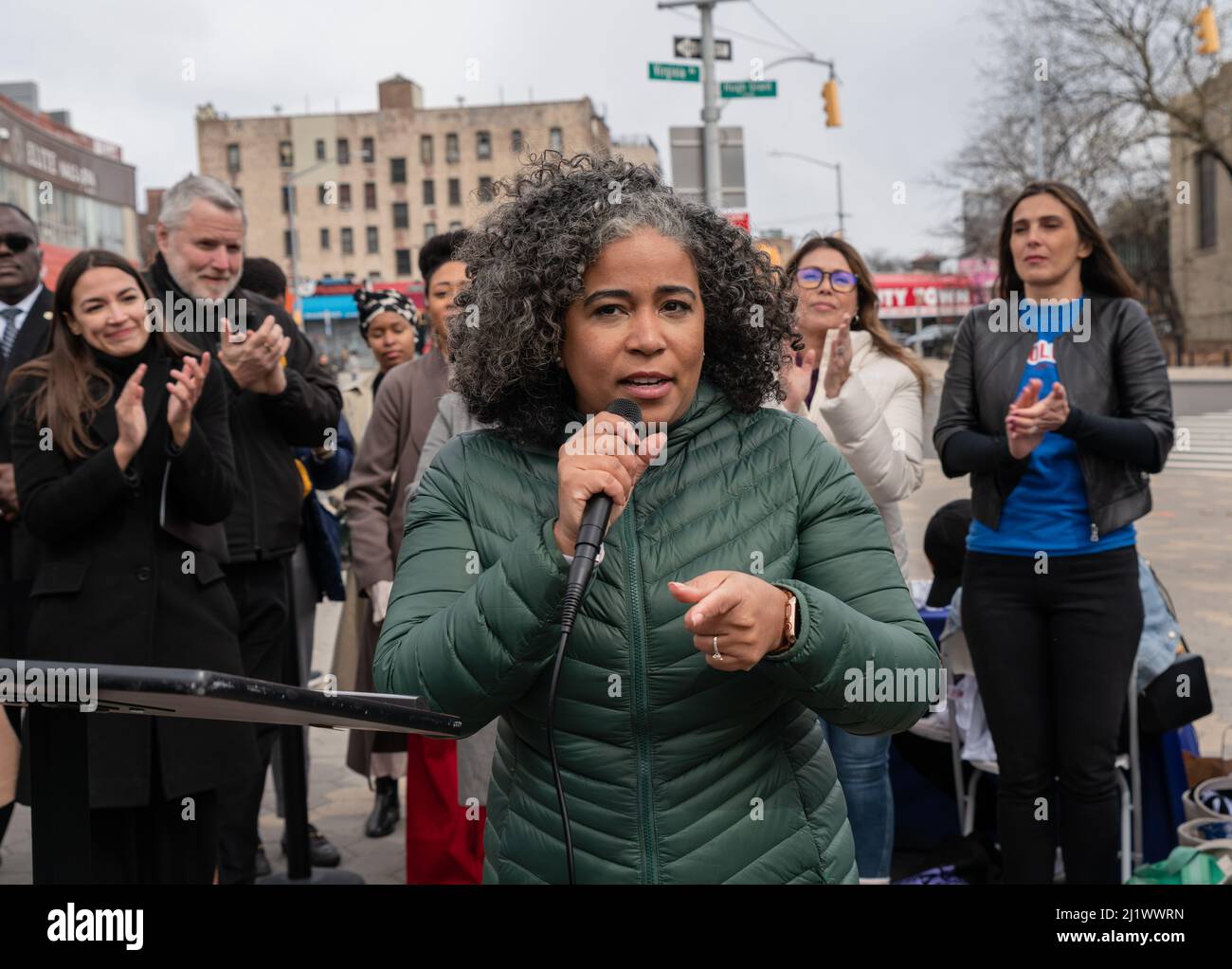 The Bronx, New York, March 27, 2022. Assembly Member Karines Reyes ...