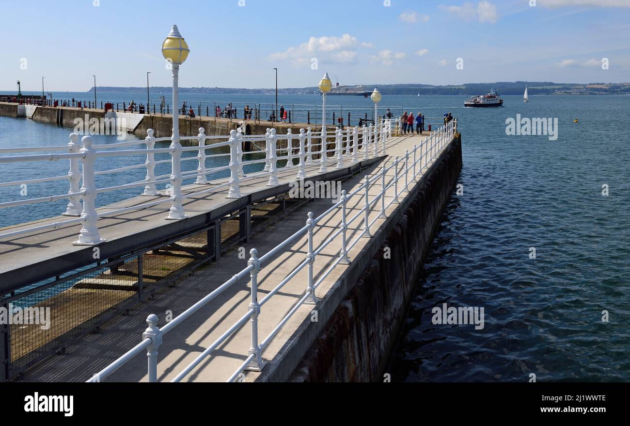 Access ramp for wheelchair users on Princess pier, Torquay, South Devon ...