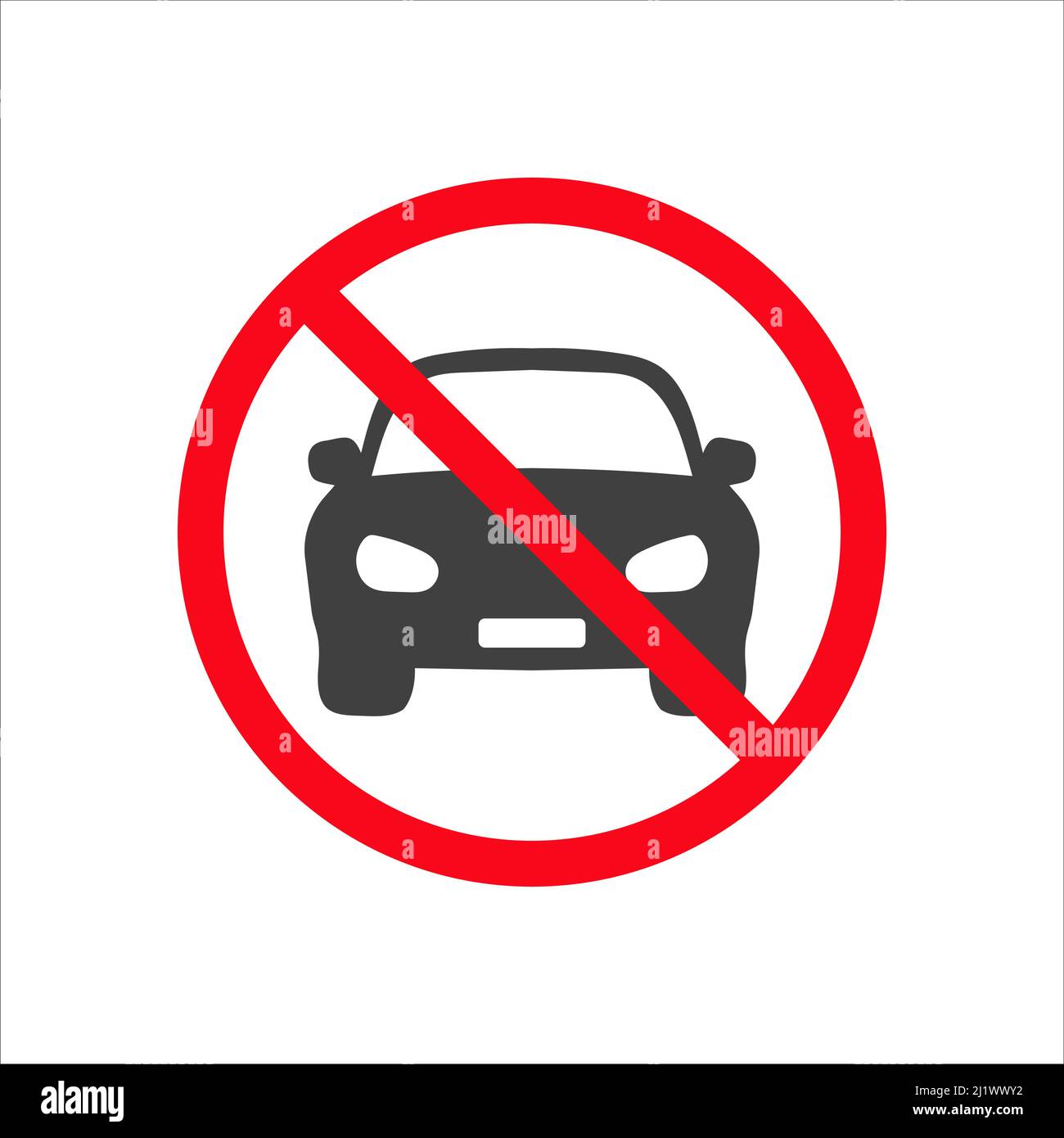 Restricted vehicle access Stock Vector Images - Alamy