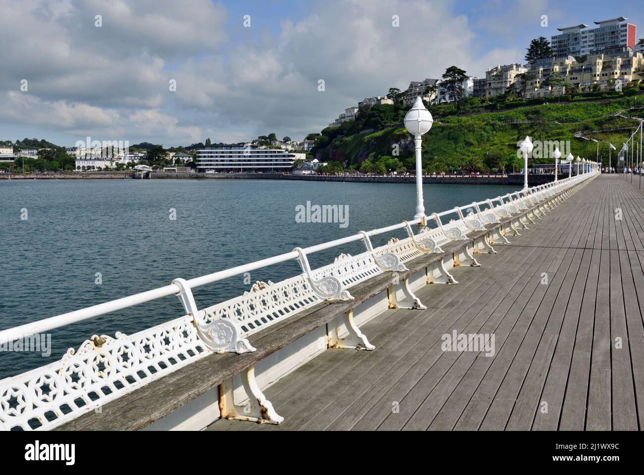 Princess pier, Torquay, South Devon, part of the harbour wall Stock ...