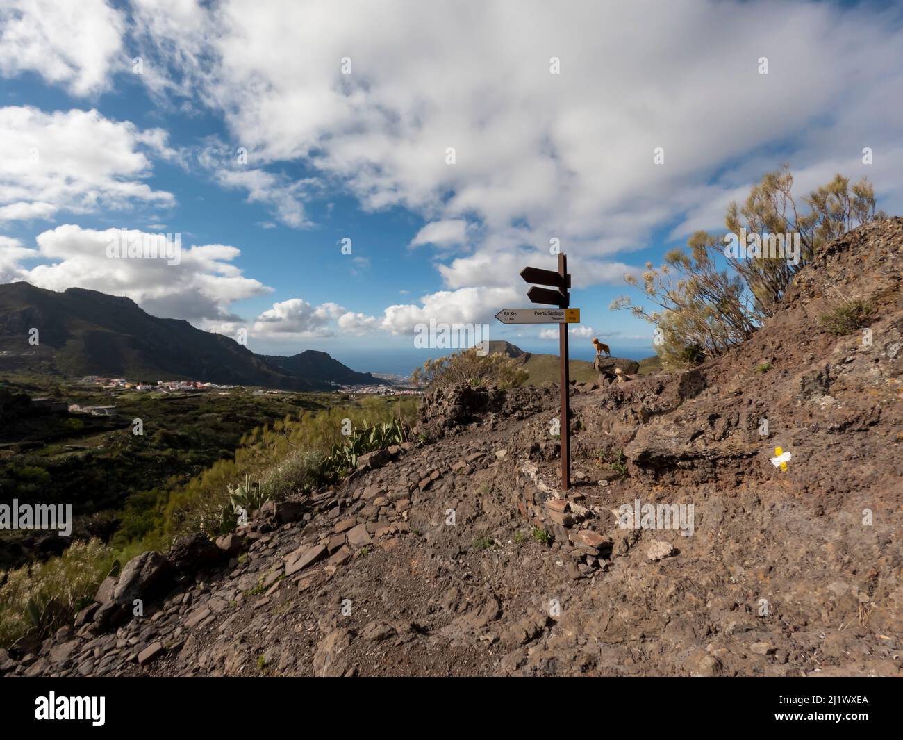 Barranco Seco gorge landscapes with steep slopes, Tenerife, Canary ...