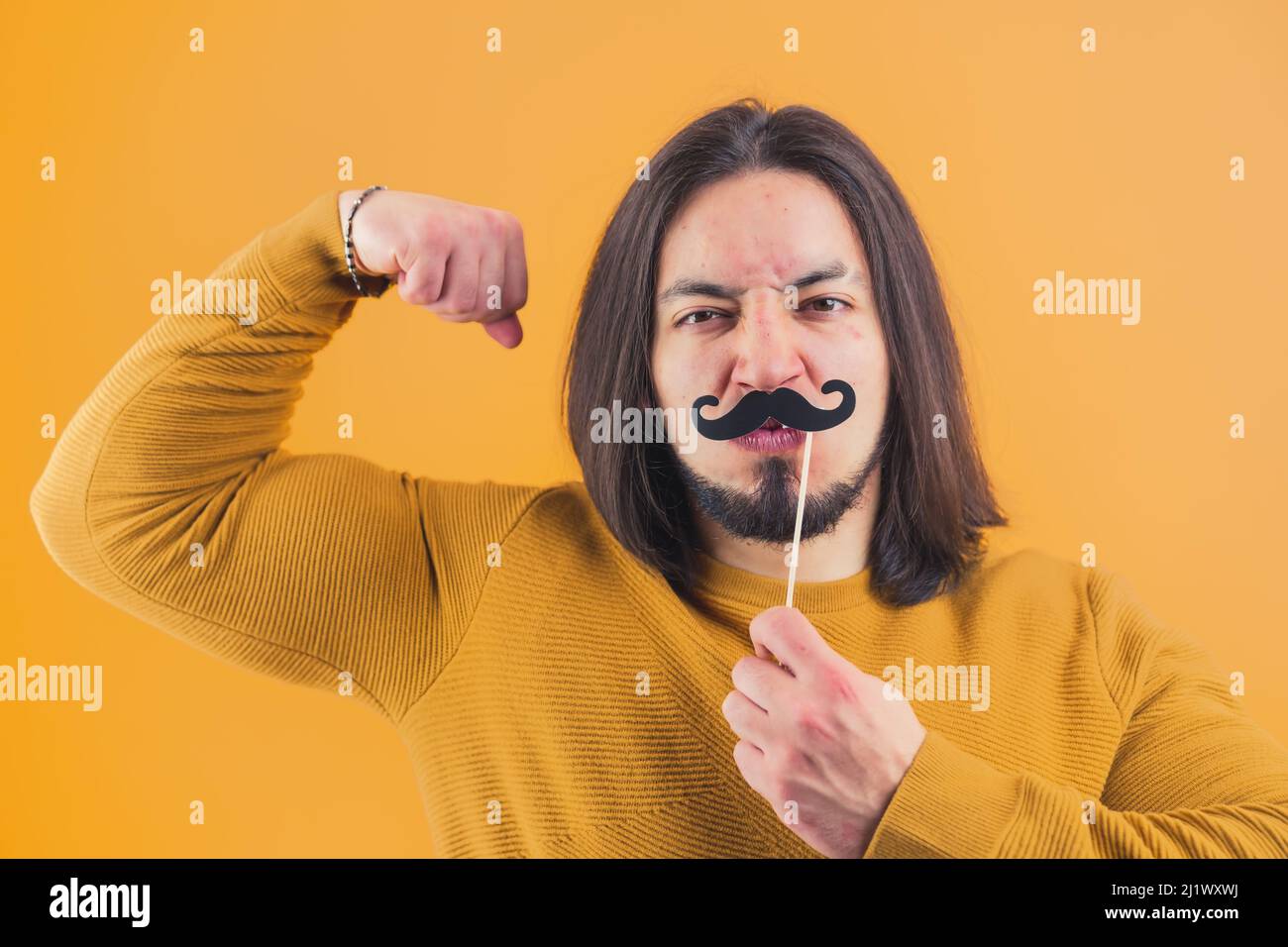 Crazy moustache hi-res stock photography and images - Alamy