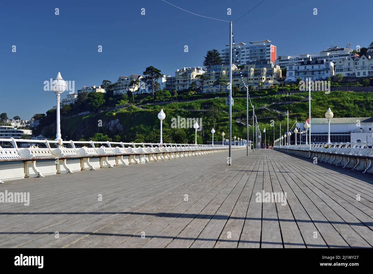 Princess pier, Torquay, South Devon, part of the harbour wall Stock ...
