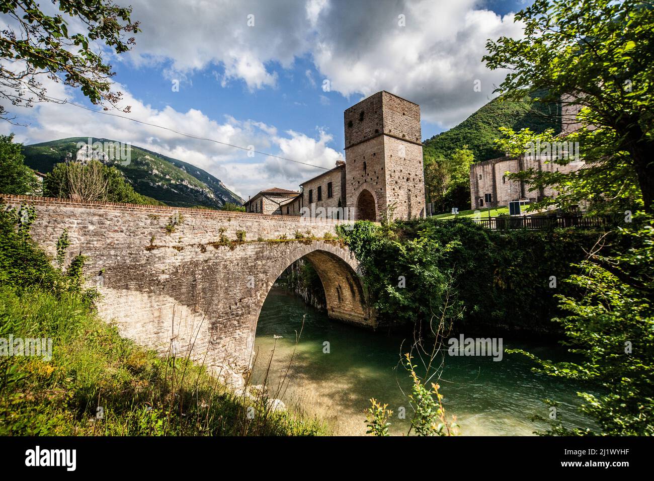 Abbey of San Vittore alle Chiuse Italy Stock Photo - Alamy