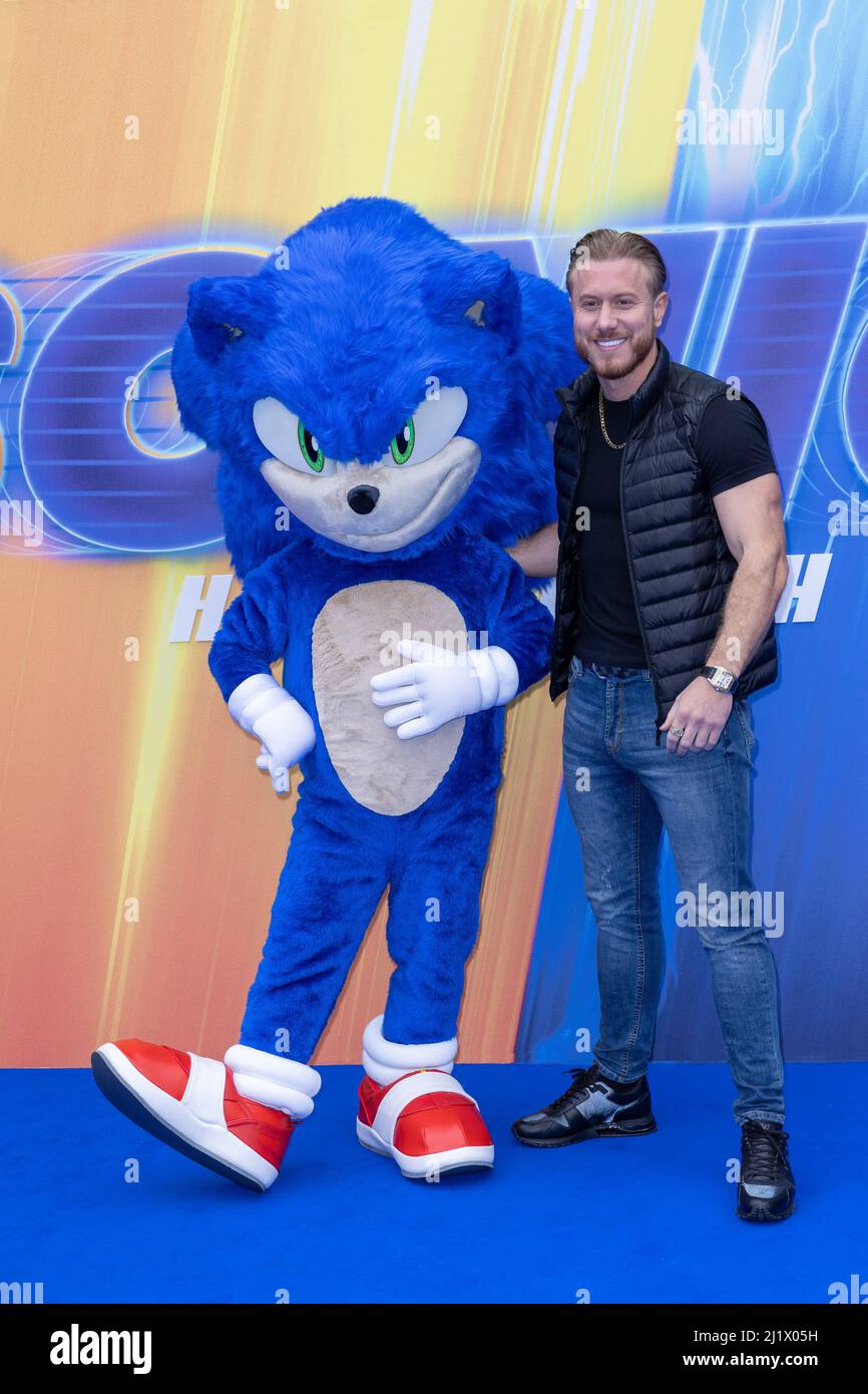 London, UK. 27th Mar, 2022. Kris Boyson attends the Sonic the Hedgehog ...