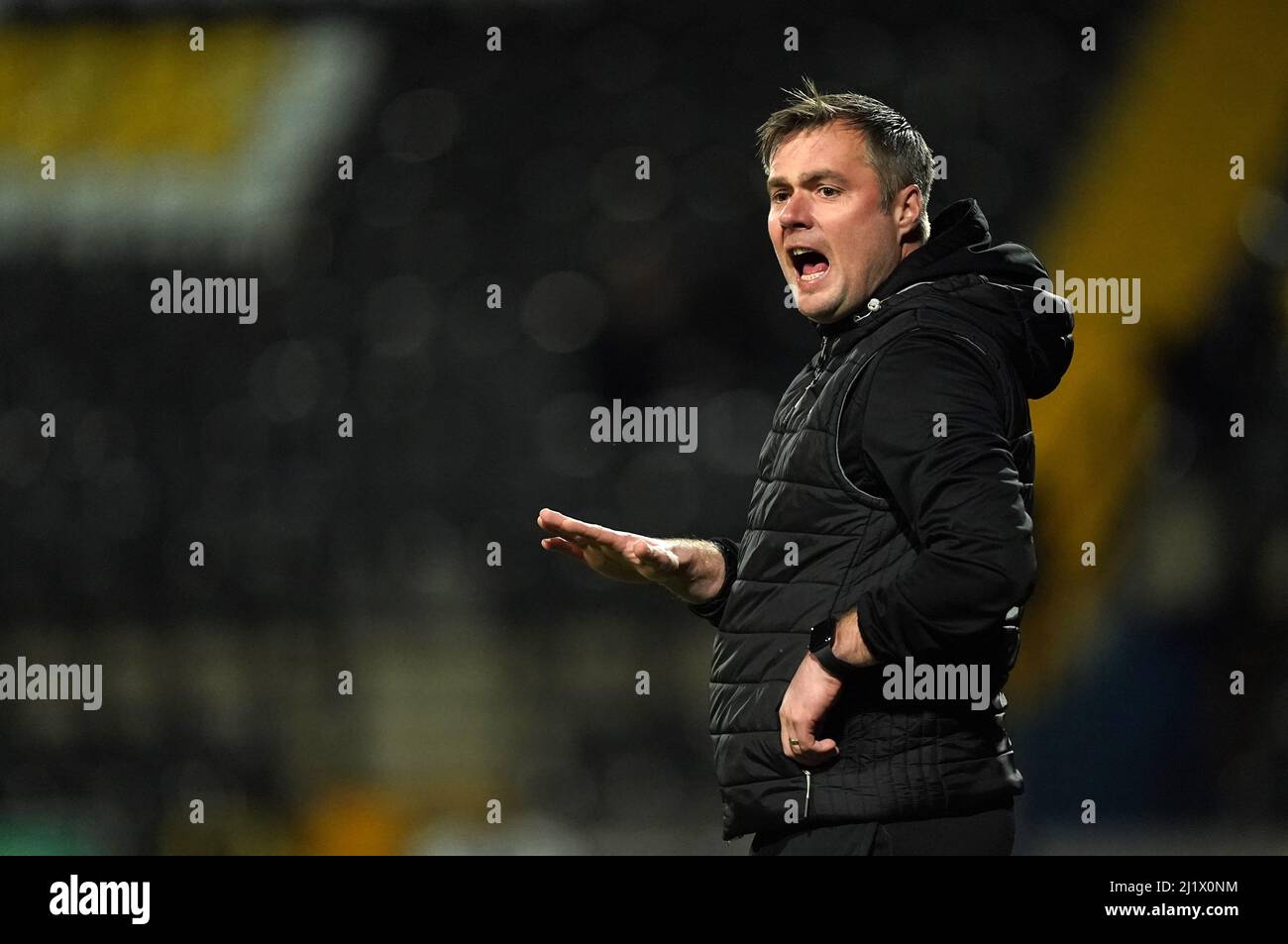 File photo dated 16-11-2021 of Rochdale manager Robbie Stockdale ...