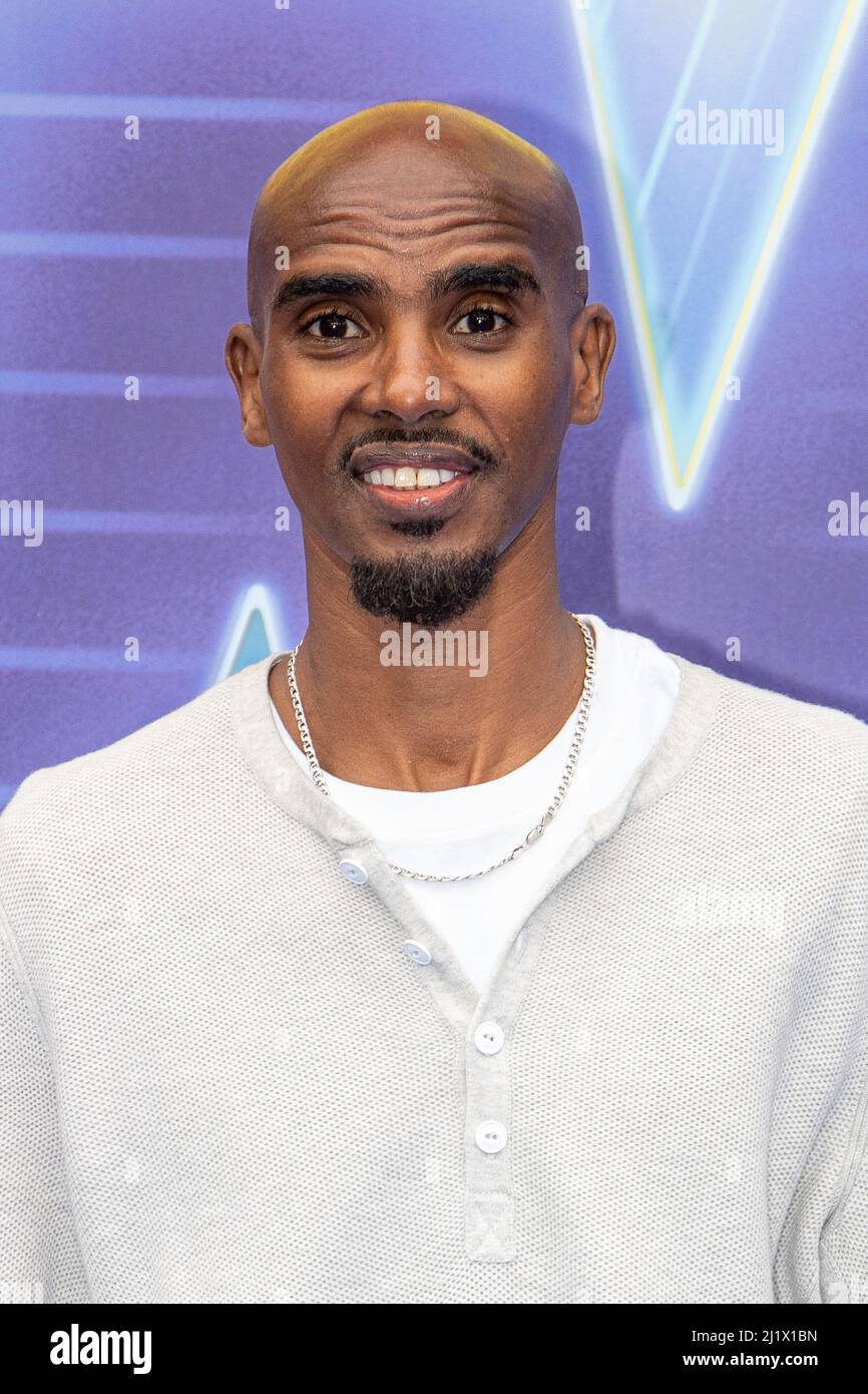 Sir Mo Farah attends the Sonic the Hedgehog 2 Gala screening at ...