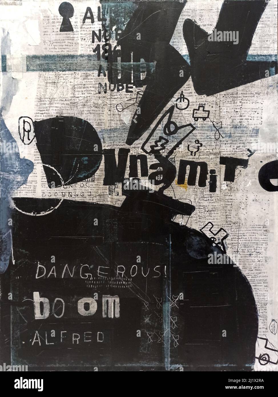 Symbolic image of a device that is based on the use of dynamite Stock ...