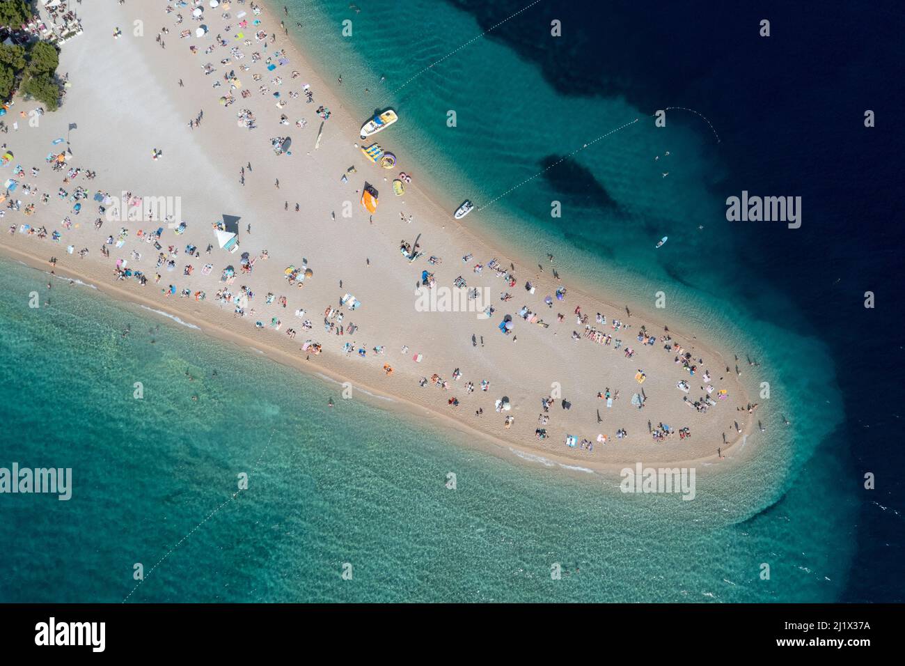 the most famous sand beach in Croatia, Zlatni rat (CTK Photo/Ondrej ...