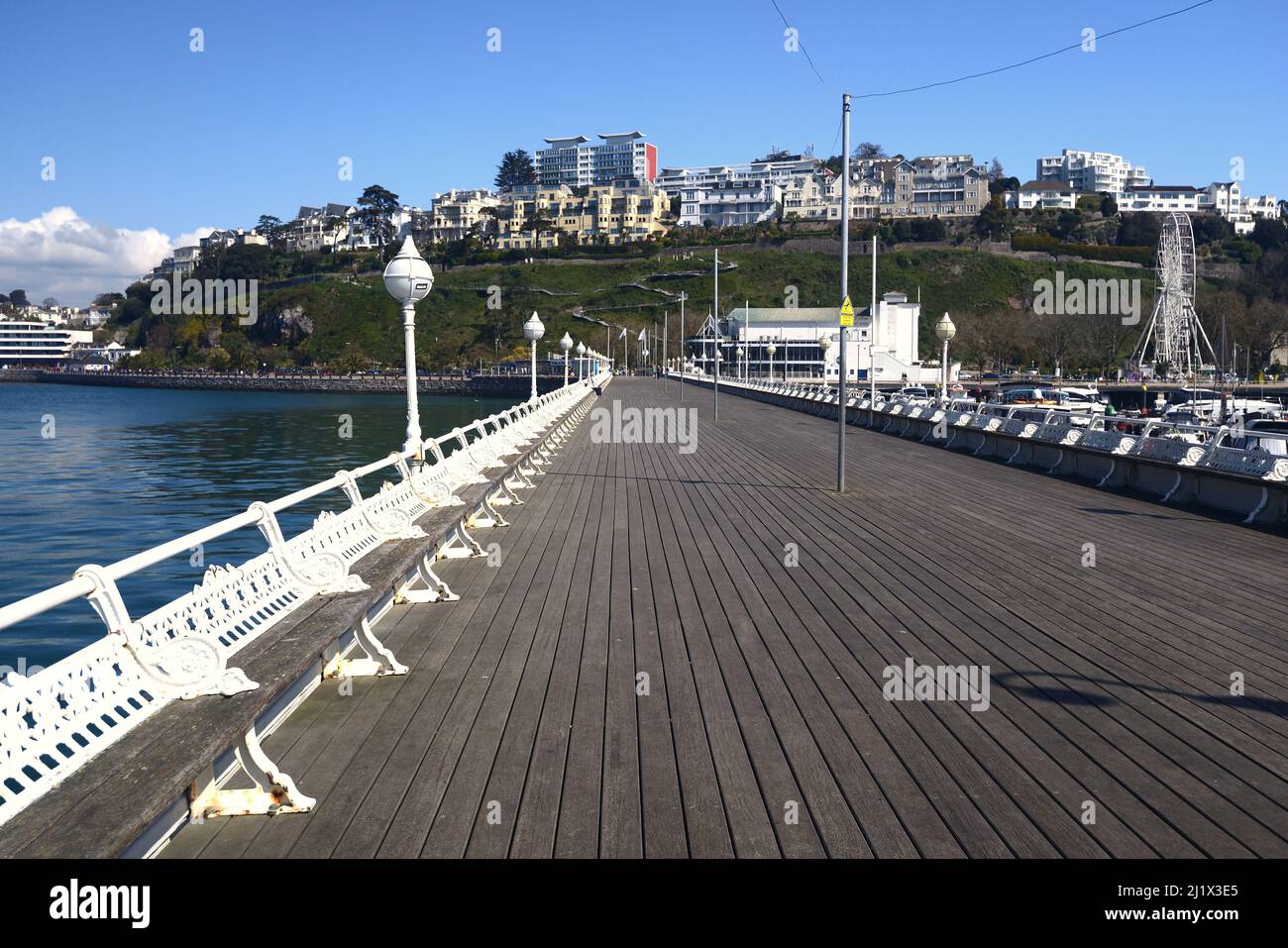 Princess pier, Torquay, South Devon, part of the harbour wall Stock ...