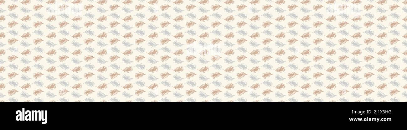 Calm newborn baby minimal foliage seamless border pattern. Gender ...