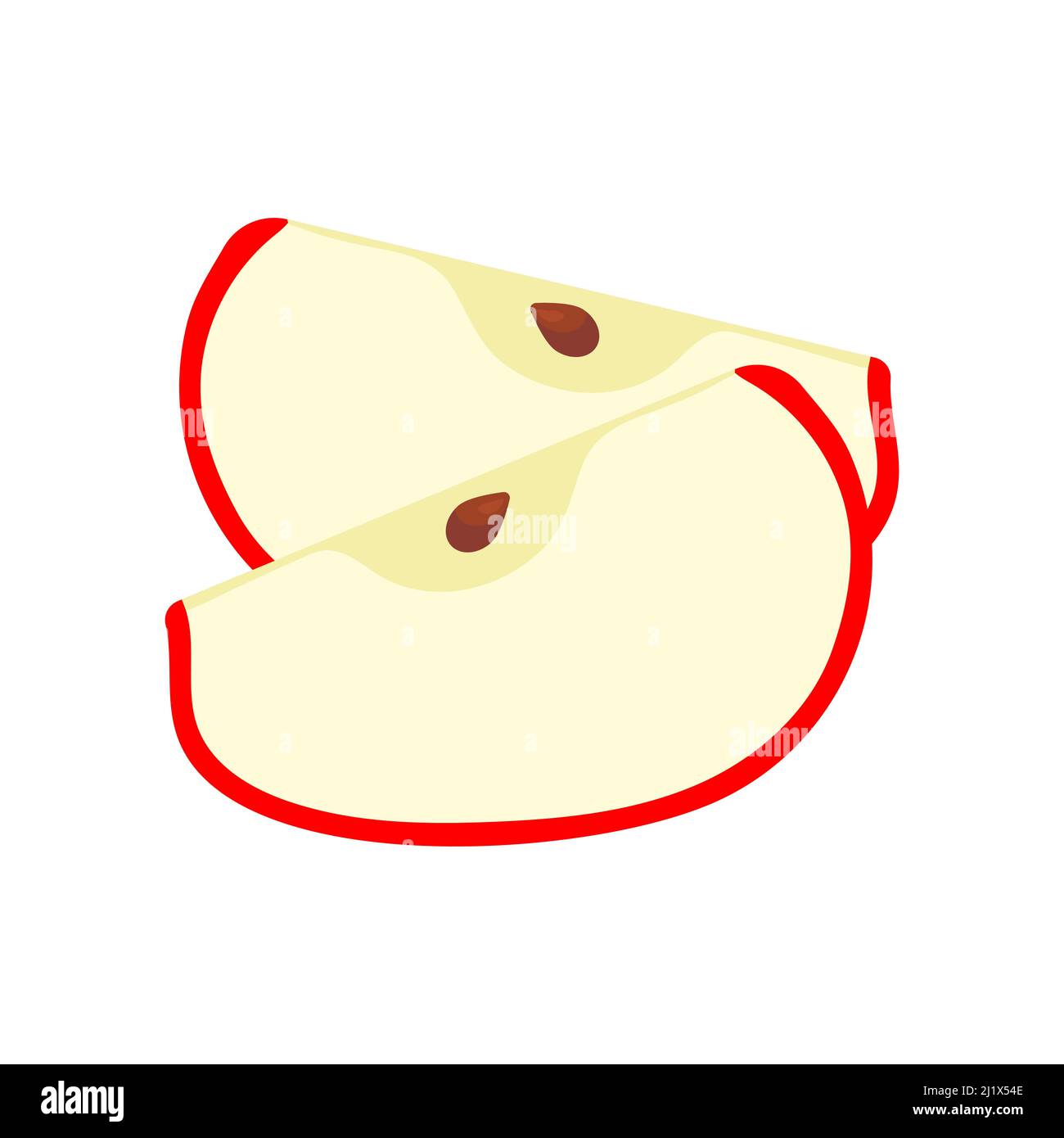 Sliced flat red sweet Stock Vector Images - Alamy