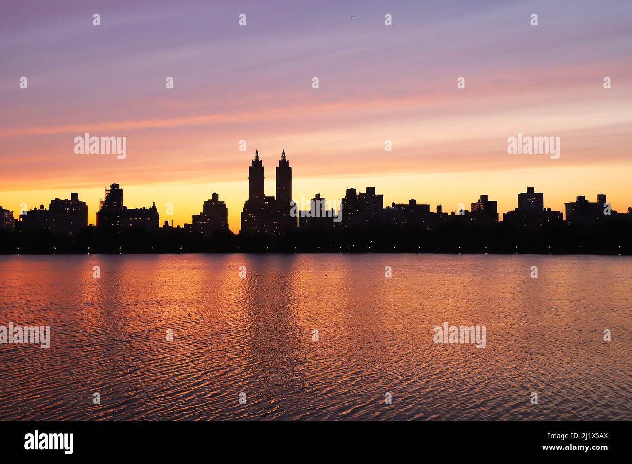 The silhouettes of buildings at sunset. Jacqueline Kennedy Onassis ...