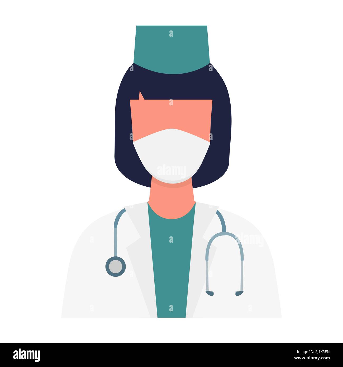 Doctors and nurses characters wearing medical masks. Medicine support ...