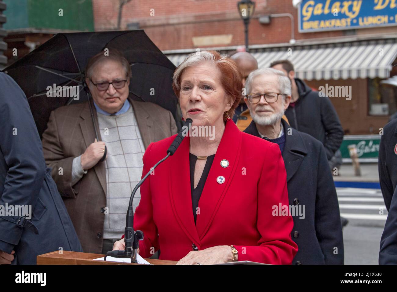 New York State Department of Labor Commissioner Roberta Reardon speaks ...