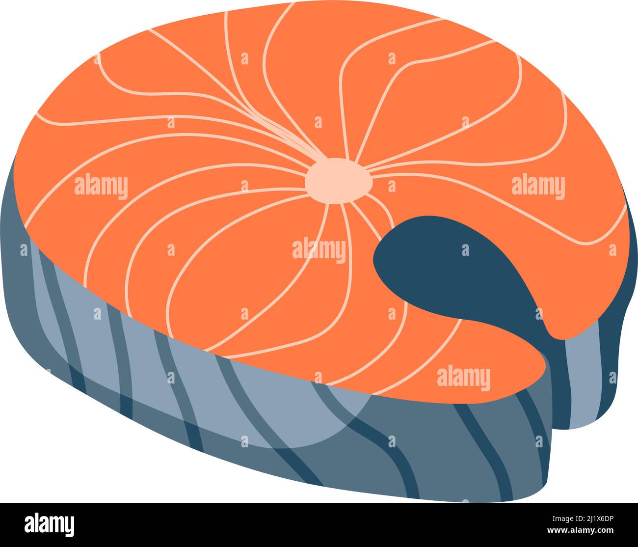 Wild salmon fillet Stock Vector Images - Alamy