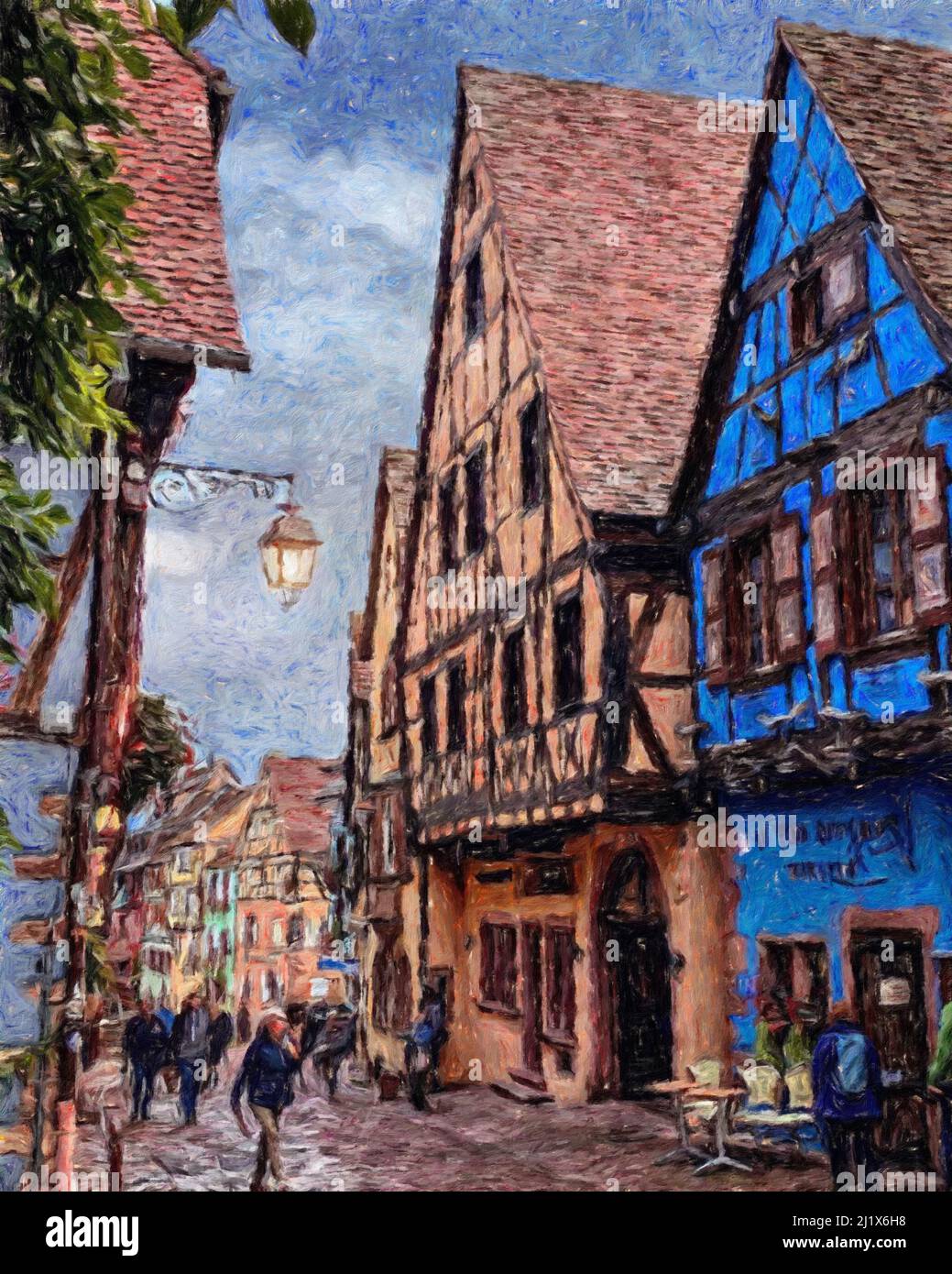 Impressionism painting modern artistic artwork, drawing oil Europe ...