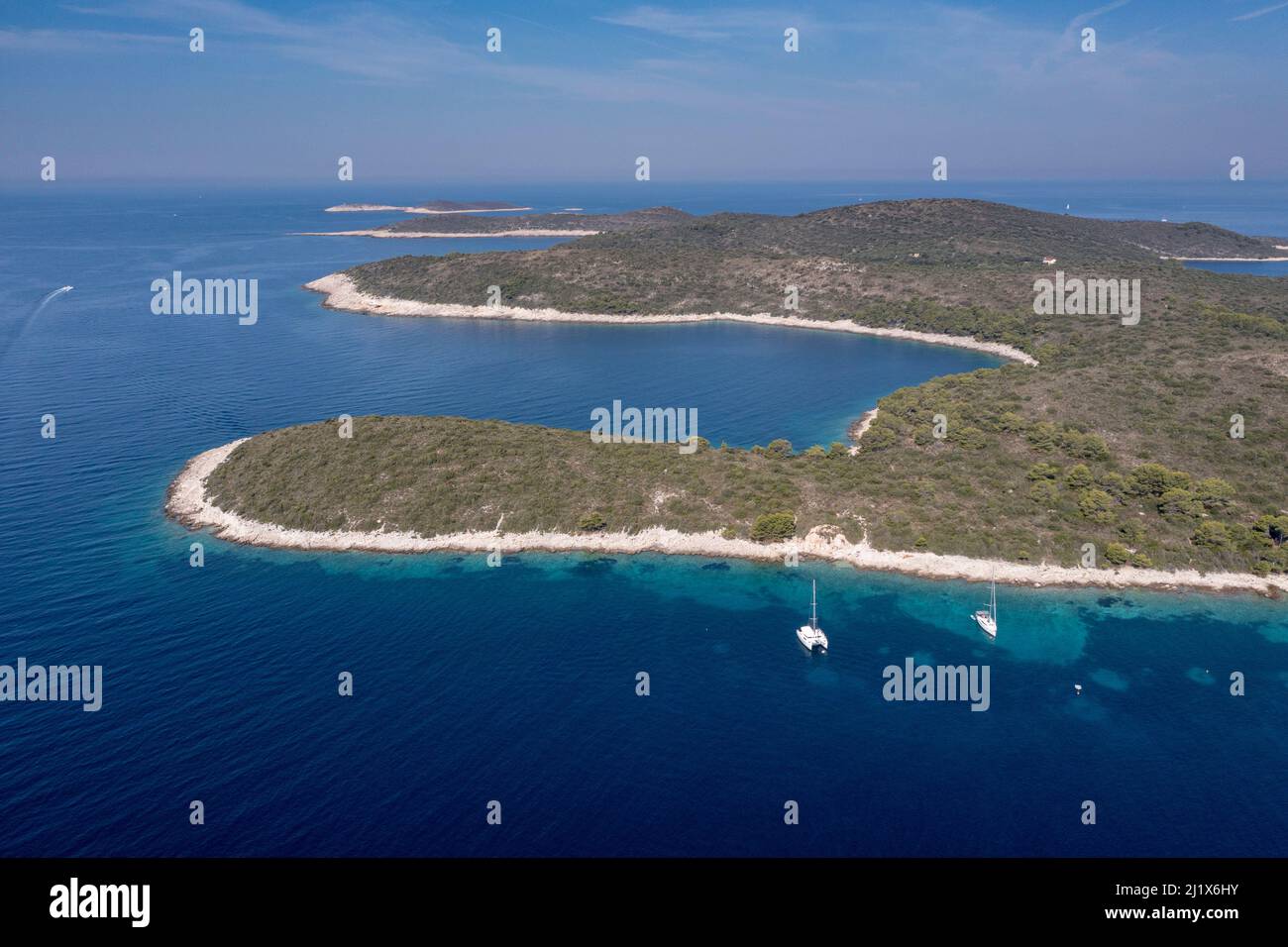 The pakleni islands aerial hi-res stock photography and images - Alamy