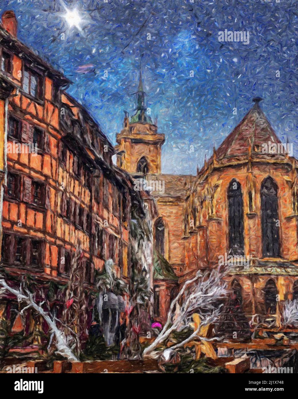 Impressionism painting modern artistic artwork, drawing oil Europe ...