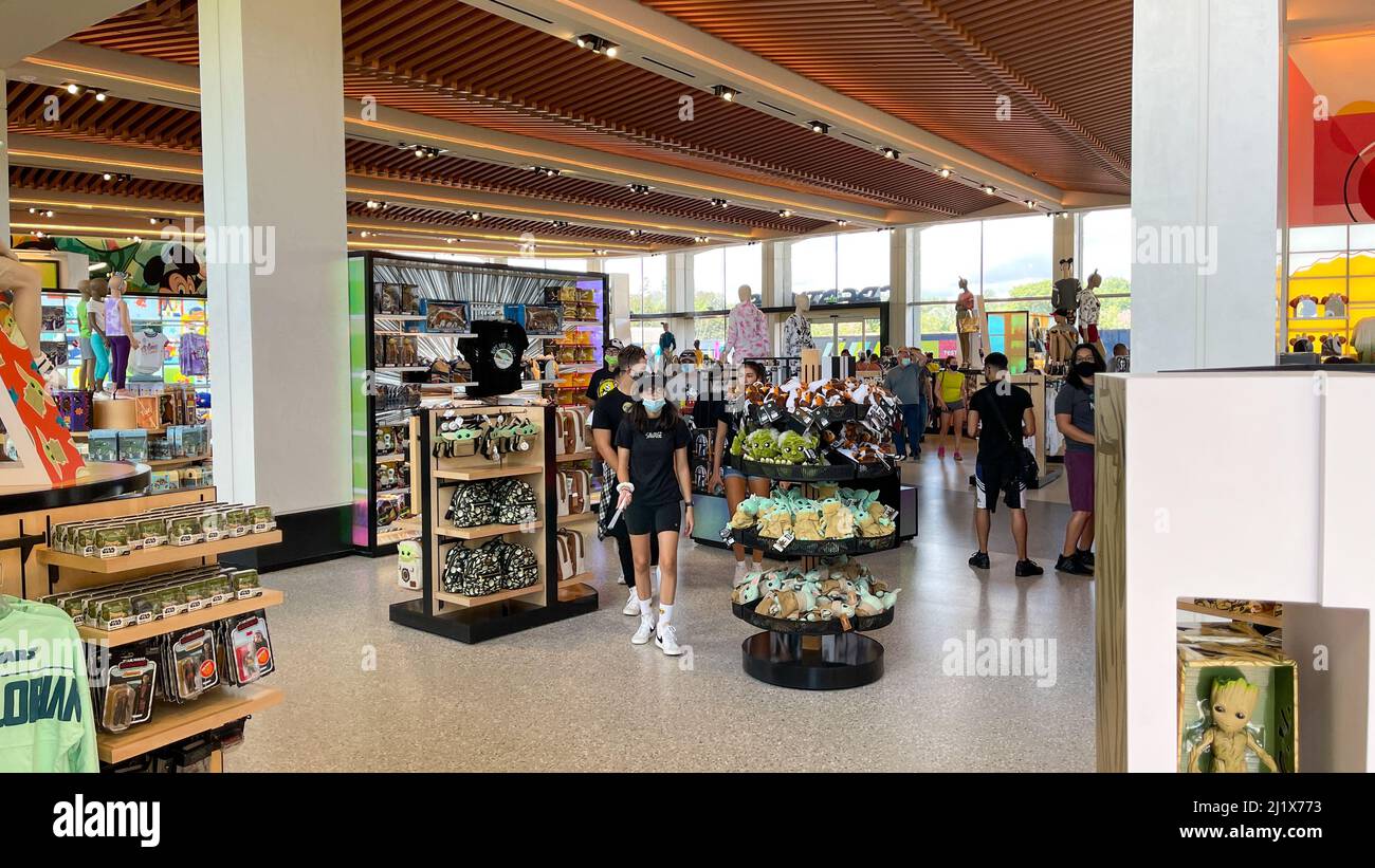 Orlando, FL USA- October 9, 2021: People shopping at The Creations ...