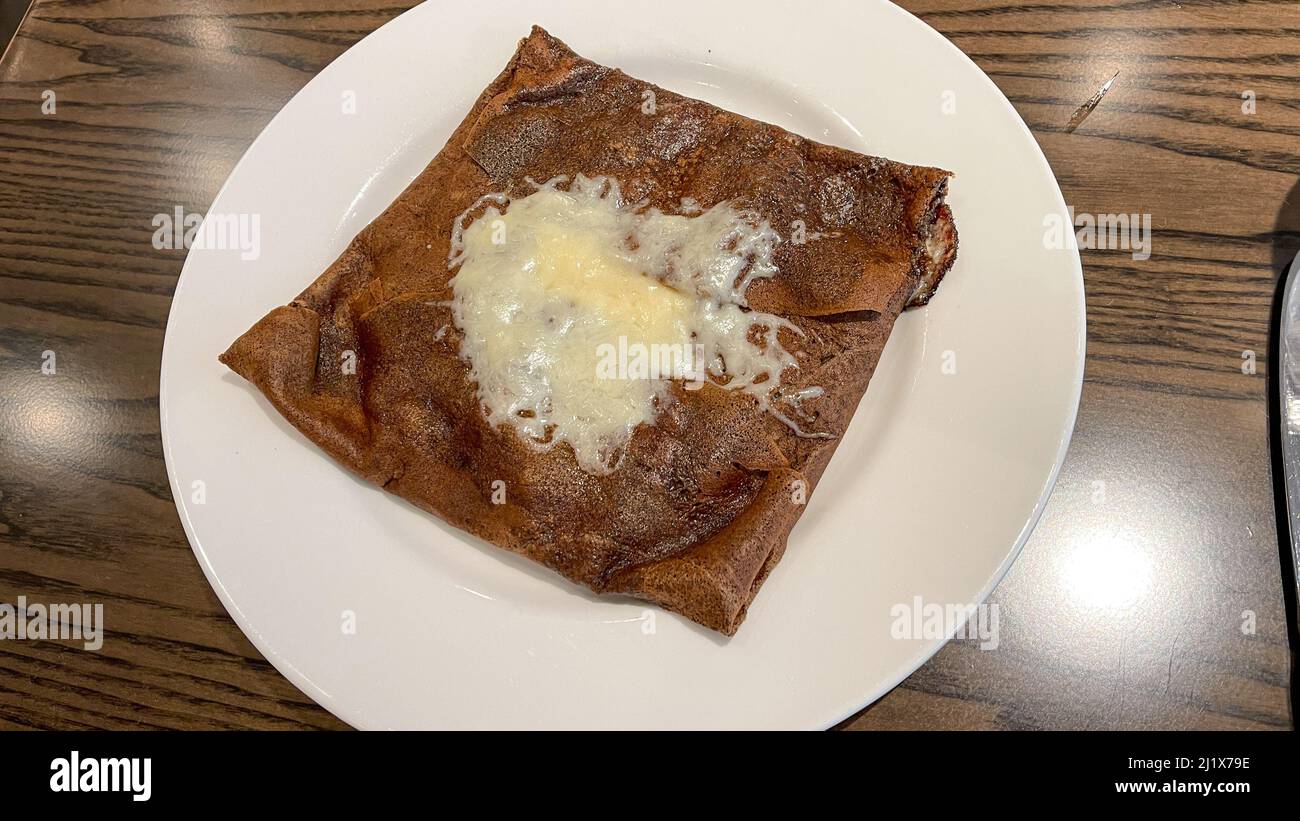 Orlando, FL USA- October 9, 2021: The Chicken Crepe at the Le Creperie ...