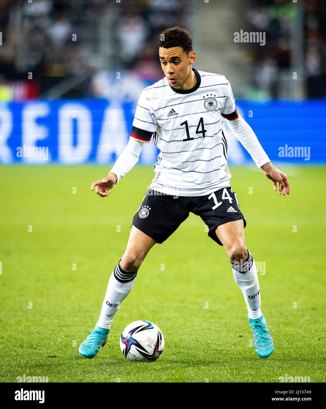 Jamal Musiala (Deutschland) Deutschland - Israel 26.03.2022, Fussball ...